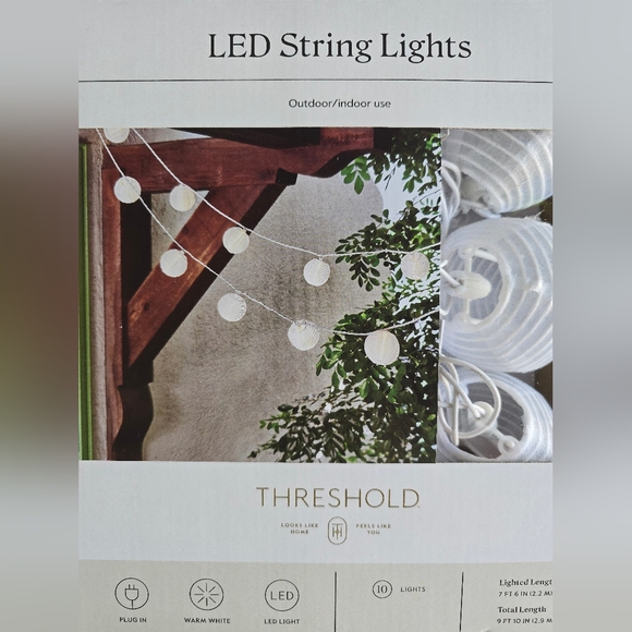 Threshold | Other | Threshold Ct Led Mini Indoor Outdoor Lantern String ...